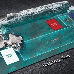 2-player One Piece Card Game Playmat With Custom Field Zones ...