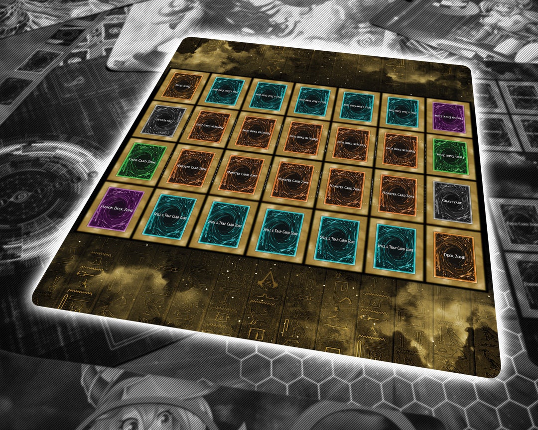 2player Classic YGO Duel Playmat With Goat Format Field Zones for ...