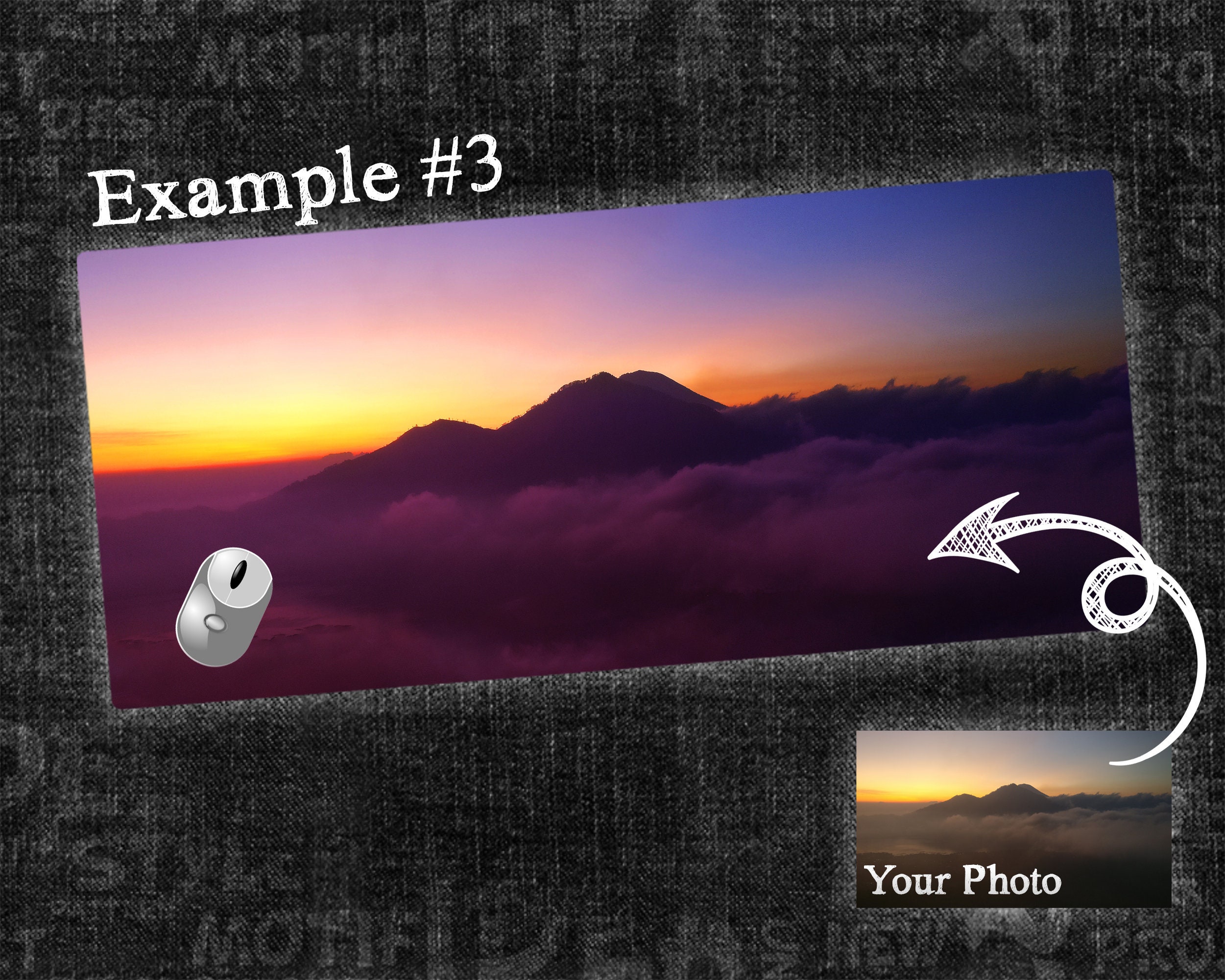 Extended Custom Mouse Pad Customized Large Desk Mat Long | Etsy