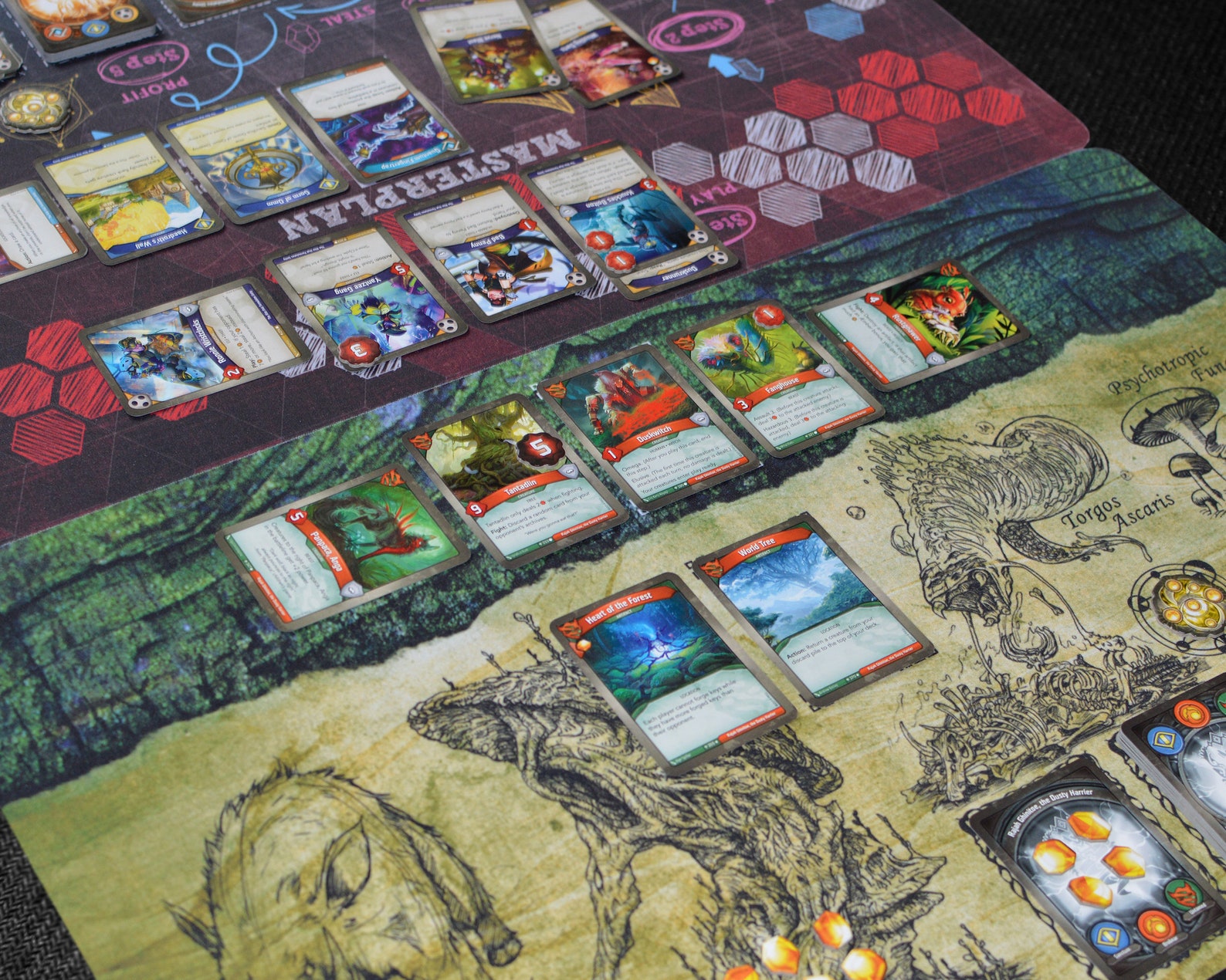 Keyforge Game Mat for House Untamed Gamers With Card Zones and - Etsy