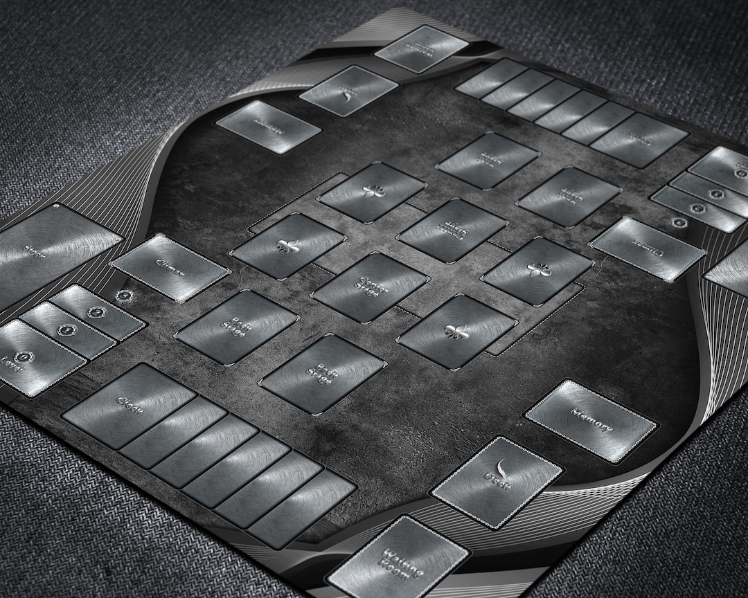 Weiss Schwarz Card Game Playmat With Detailed Field Zones for 2-players ...