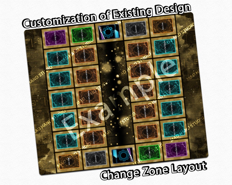 Two-player YGO Classic Playmat With Old School Field Zones - Etsy
