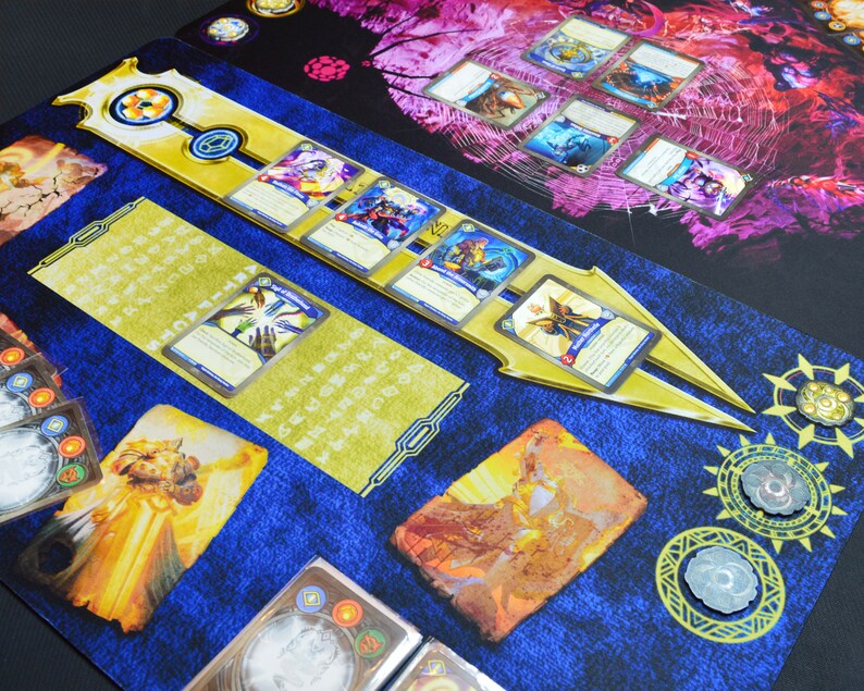 Keyforge Playmat for House Sanctum Players With Custom Field - Etsy