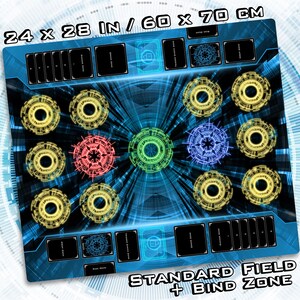 Two-player Compatible Cardfight Vanguard Playmat With Rear Guard ...