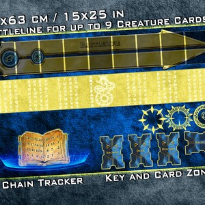 Keyforge Playmat for House Sanctum Players With Custom Field Zones and ...