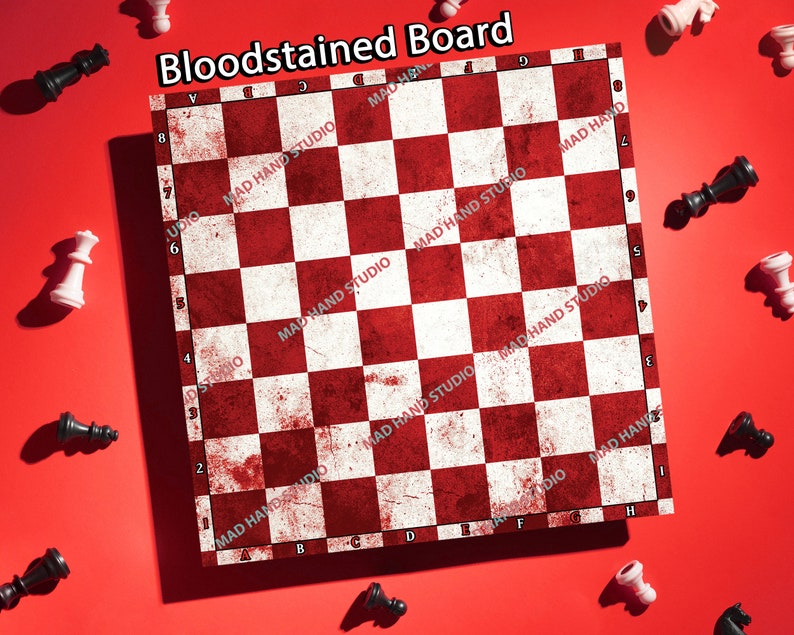 Chess Game Board Printed as a Large Gaming Mat Playmat for - Etsy