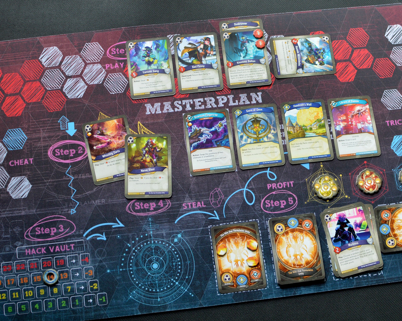 Keyforge Game Mat for House Shadows Players With Card Zones | Etsy