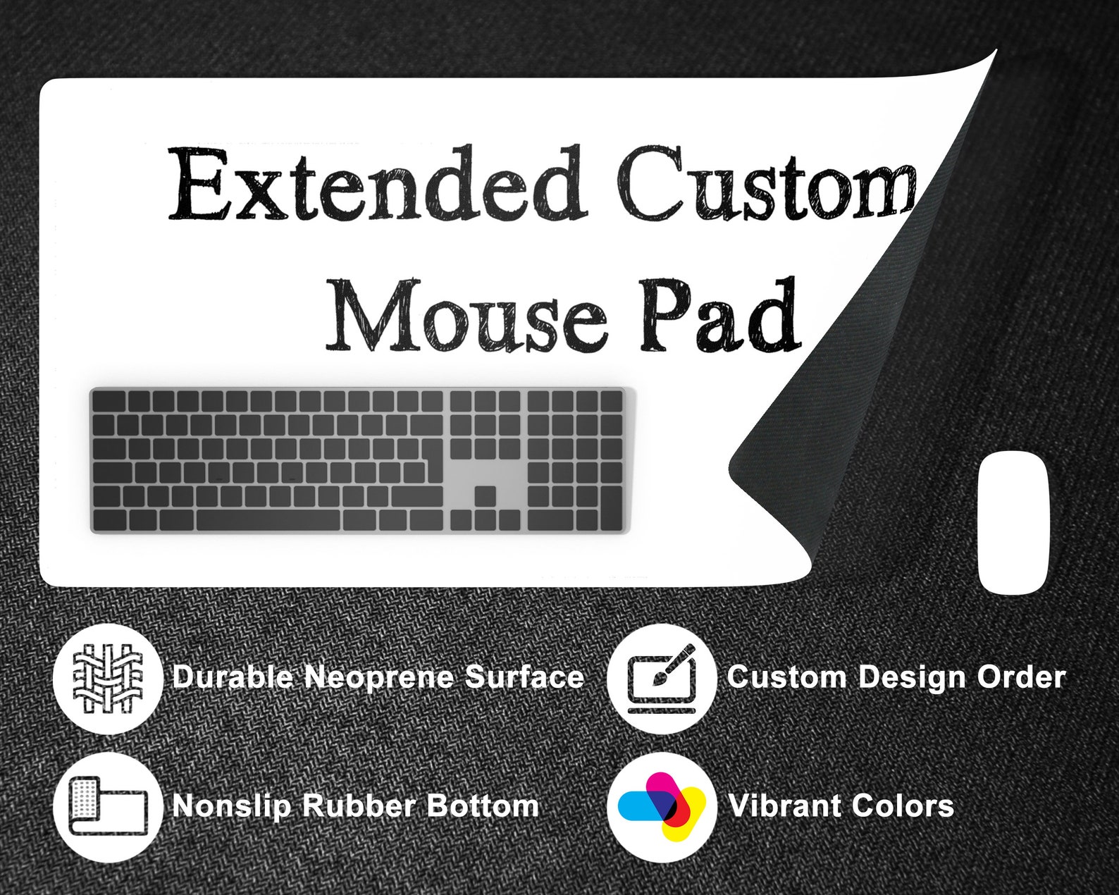 Extended Custom Mouse Pad Customized Large Desk Mat Long - Etsy