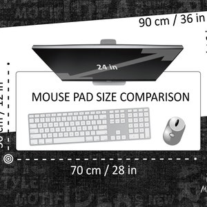 Extended Custom Mouse Pad Customized Large Desk Mat Long | Etsy