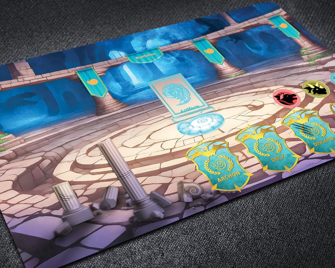 Keyforge Game Mat for House Saurian Players With Dinosaur Themed Field ...