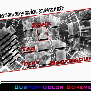 Gate Ruler TCG Playmat With Custom Field Zones for All Factions, Single ...