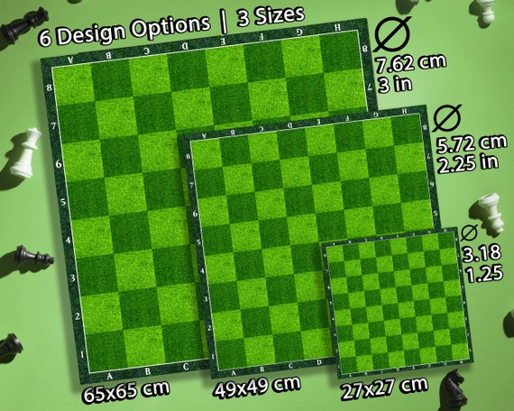 Chess Game Board Printed as a Large Gaming Mat Playmat for - Etsy