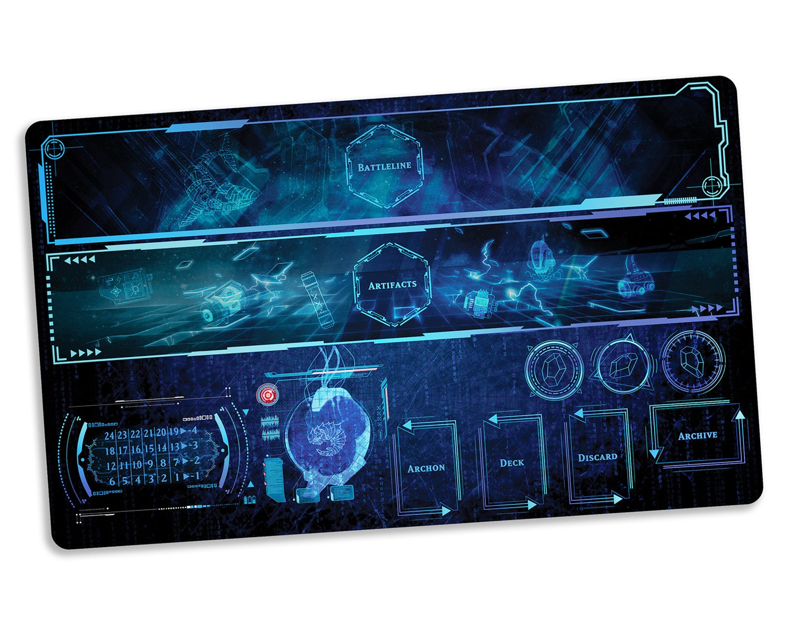 Keyforge Playmat for House Logos Fans With Field Zones and - Etsy