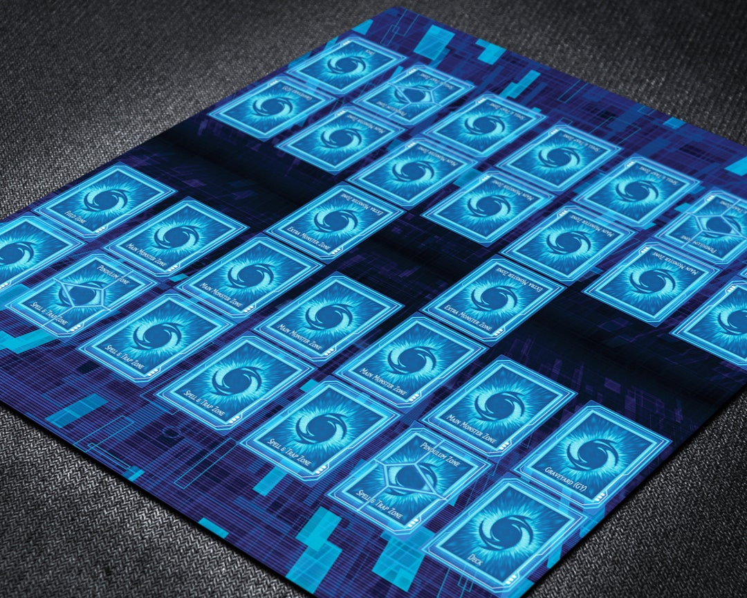 YGO Game Playmat With DSOD Anime Field Zones for 2-player Dimension ...