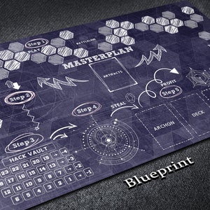 Keyforge Game Mat for House Shadows Players With Card Zones and Chain ...