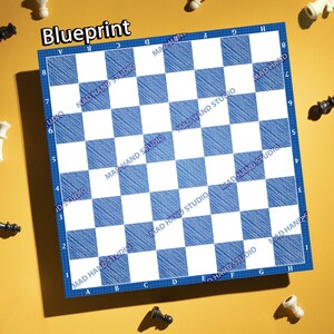 Chess Game Board Printed as a Large Gaming Mat, Playmat for Playing ...