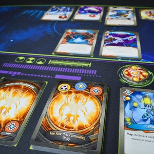 Keyforge Card Game Mat for House Mars Players With Playing Zones and ...
