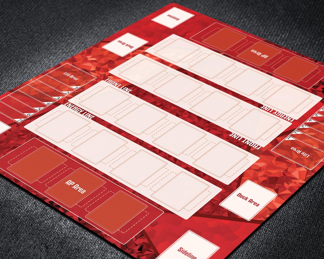 Custom 2player Playmat for Union Arena TCG With Field Zones ...