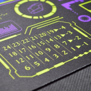 Keyforge Card Game Mat for House Mars Players With Playing Zones and ...