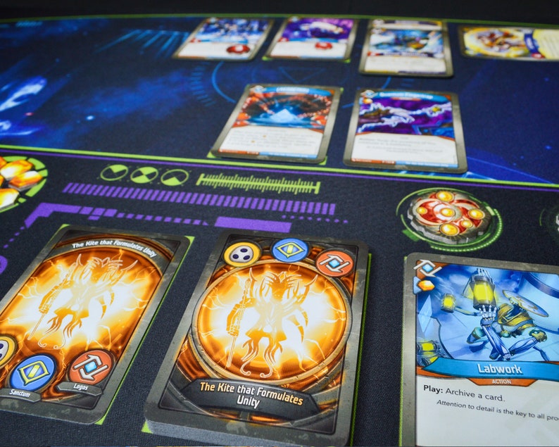 KeyForge Card Game Mat for House Mars Players with Playing | Etsy