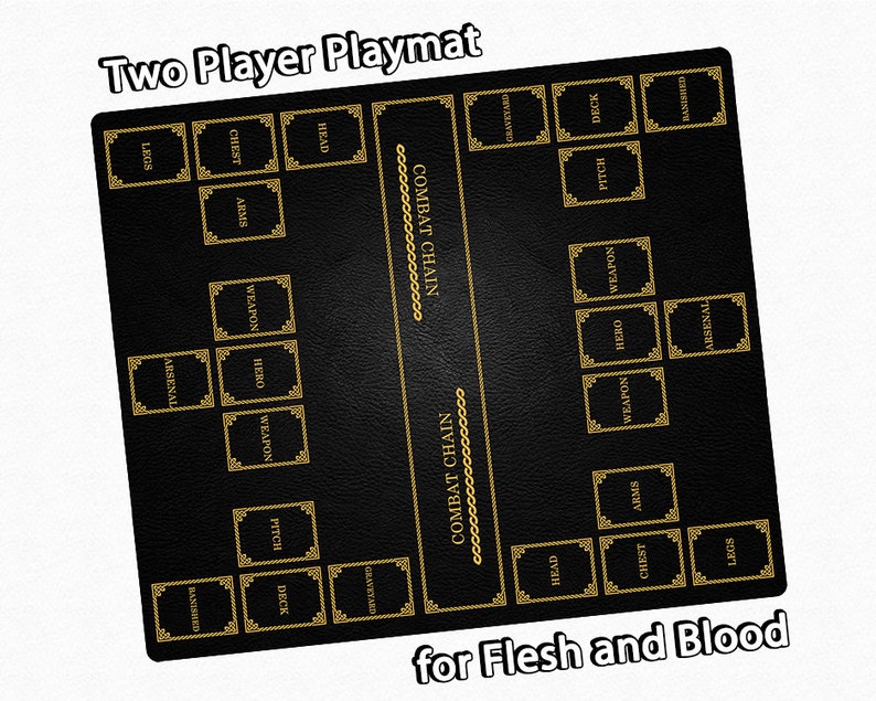 Flesh and Blood TCG Playmat Two-player Custom FAB Card Game - Etsy
