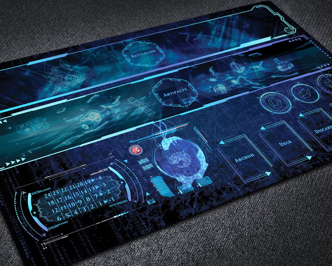 Keyforge Playmat for House Logos Fans With Field Zones and Chain ...