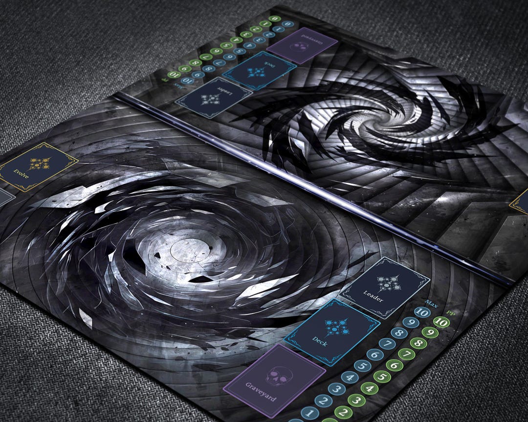 Shadowverse TCG Playmat With 2-player Gaming Area Field Zones for ...