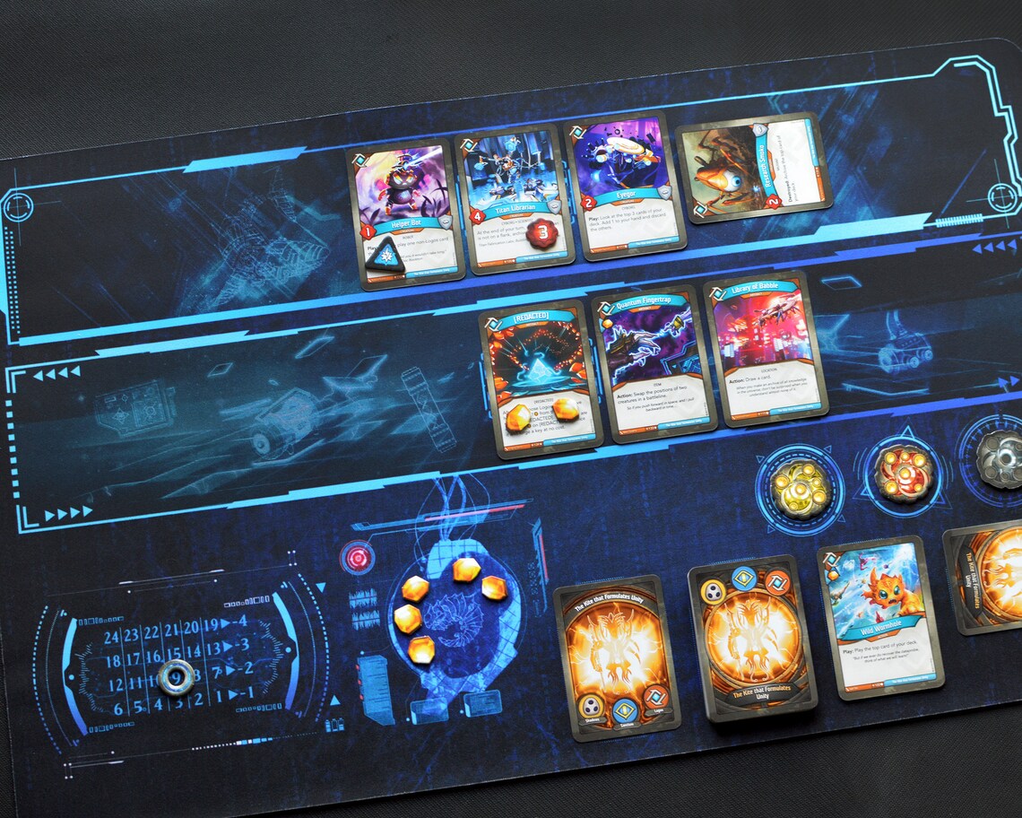 Keyforge Playmat for House Logos Fans With Field Zones and | Etsy