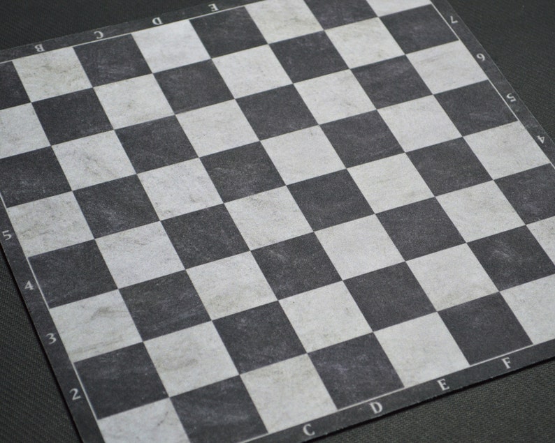 Classic Chess Board Printed as a Playmat Gaming Checkerboard - Etsy