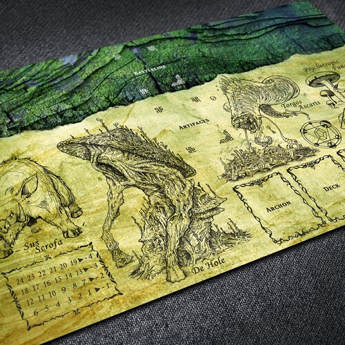 Keyforge Playmat for House Sanctum Players With Custom Field - Etsy