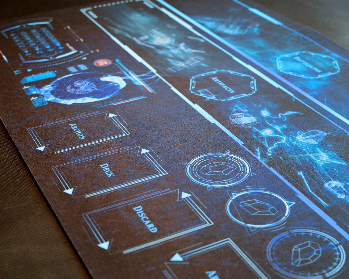 Keyforge Playmat for House Logos Fans With Field Zones and | Etsy