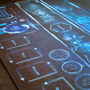 Keyforge Playmat for House Logos Fans With Field Zones and | Etsy