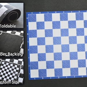 Chess Game Board Printed as a Large Gaming Mat, Playmat for Playing ...