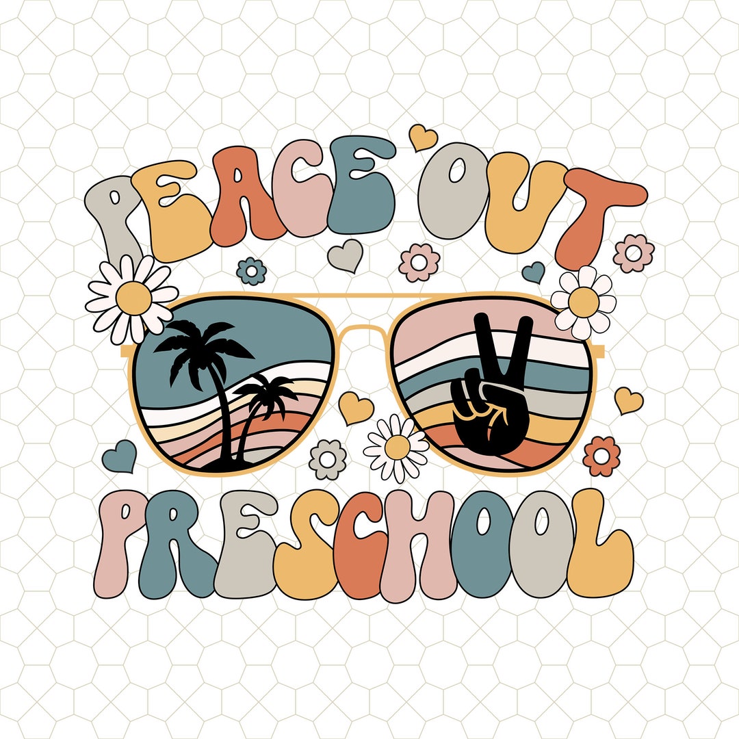 Peace Out School Png, Last Day of School Png, End of School Png ...