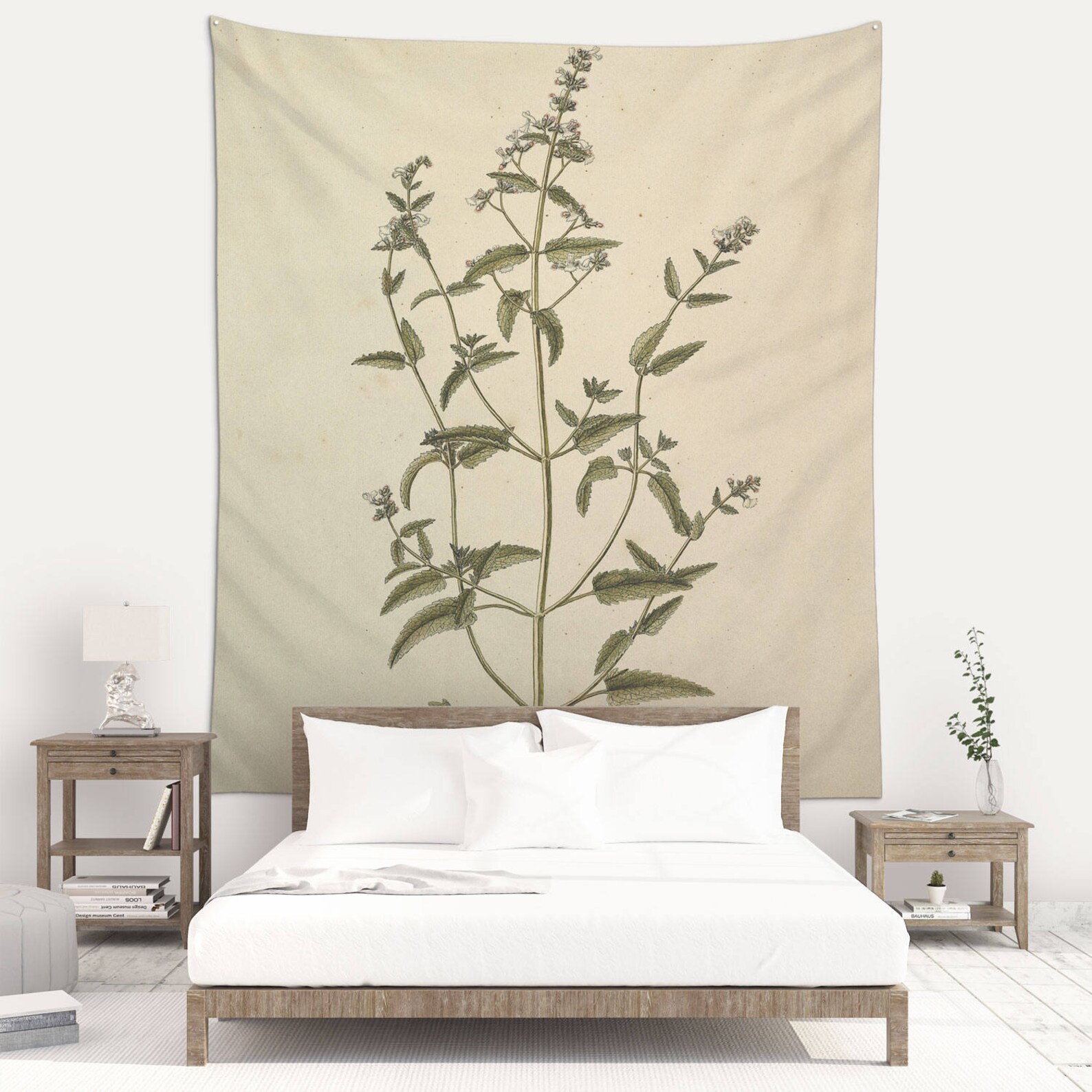 Botanical Tapestry Wall Art Vintage Botanical Print Botanic - Etsy