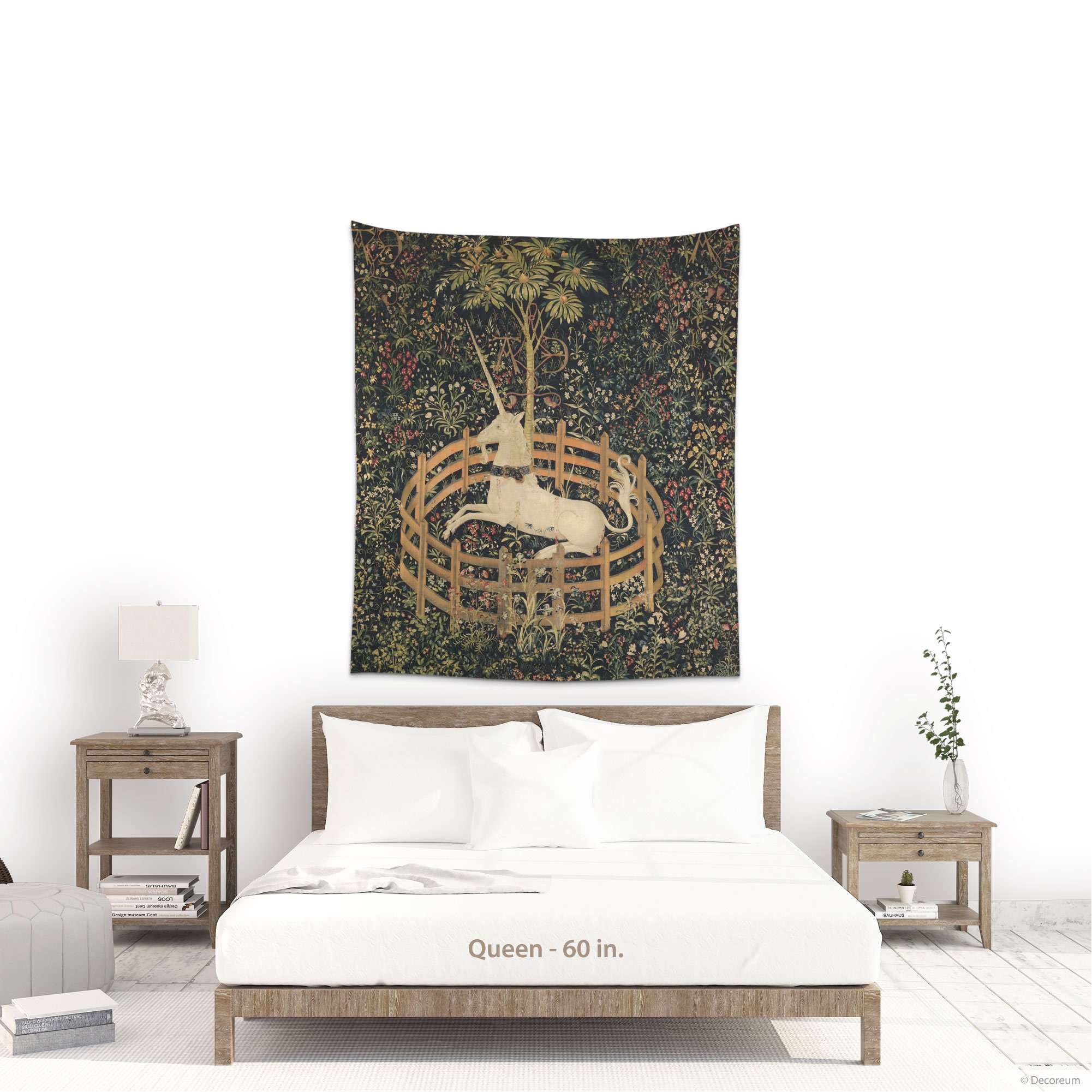 Unicorn Tapestry the Unicorn in Captivity Netherlandish - Etsy