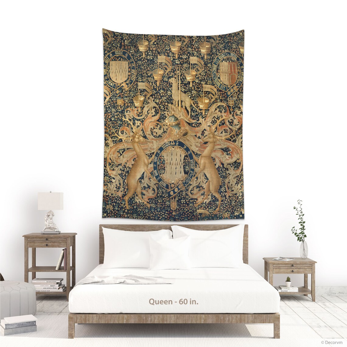 Medieval Tapestry Printed Medieval art for wall decor | Etsy