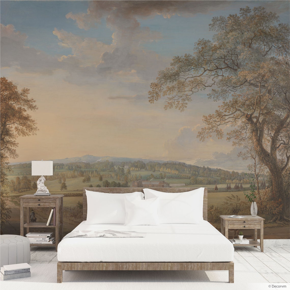 English Country Side Wallpaper Mural Large Wall Decor With a - Etsy