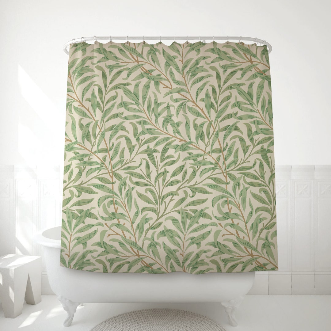Leaf Shower Curtain With an Original Design by William Morris, Bath ...