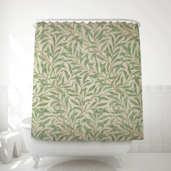 Leaf Shower Curtain With an Original Design by William Morris | Etsy