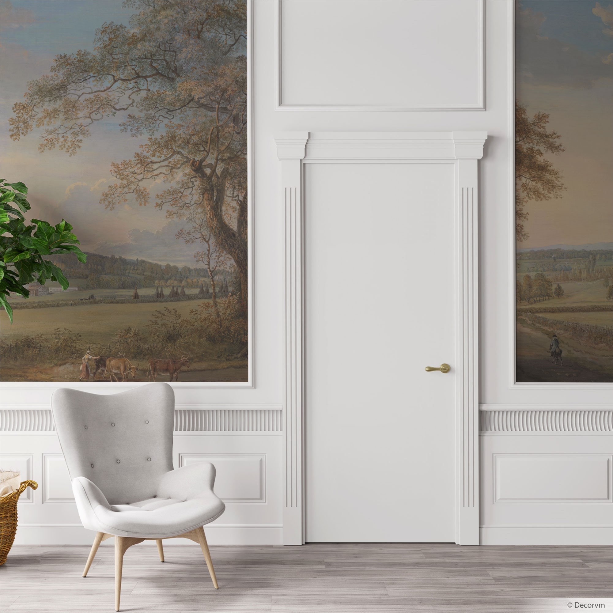 English Country Side Wallpaper Mural Large Wall Decor With a - Etsy