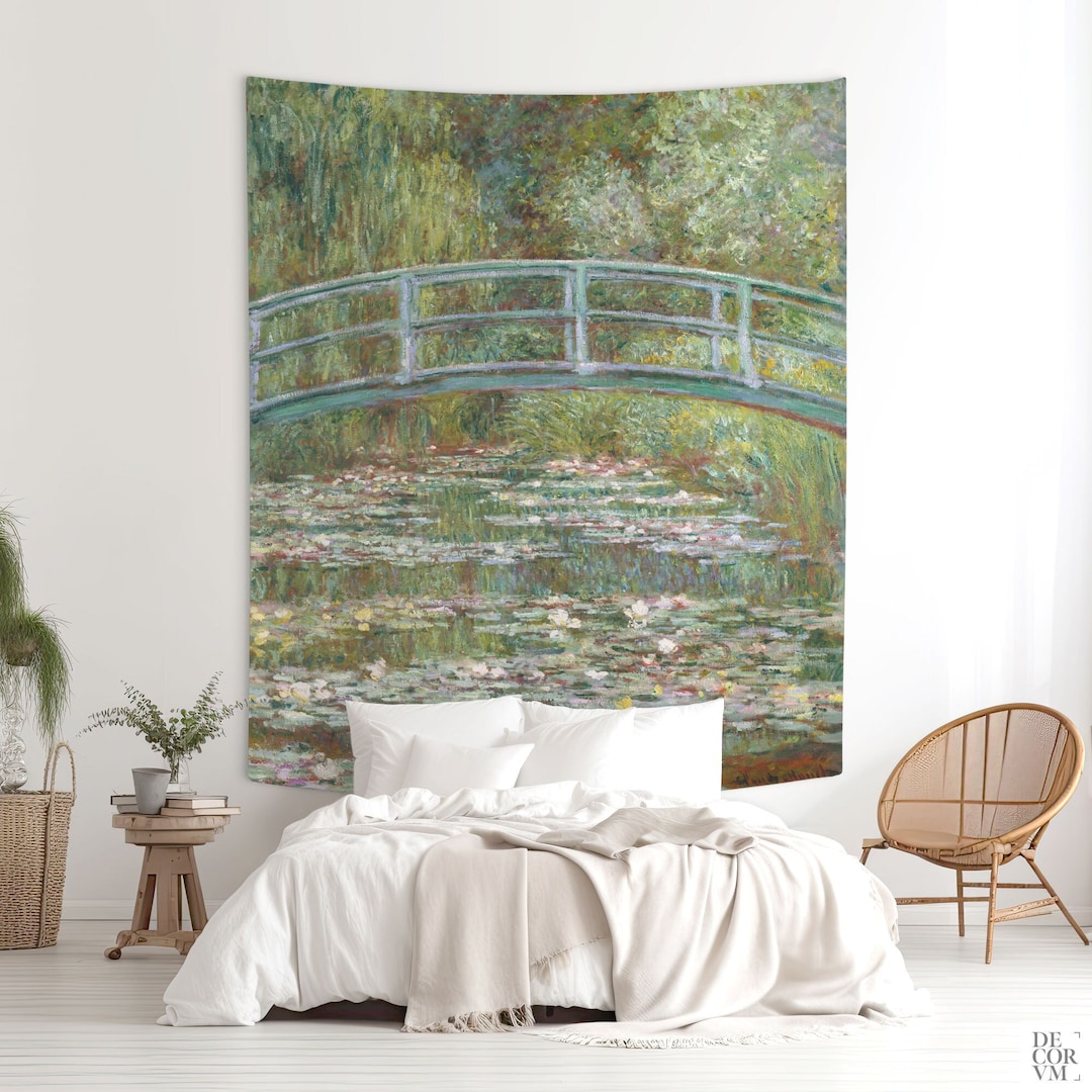 Monet Water Lilies, Tapestry, Wall Art, Impressionist Art, Dorm Decor ...