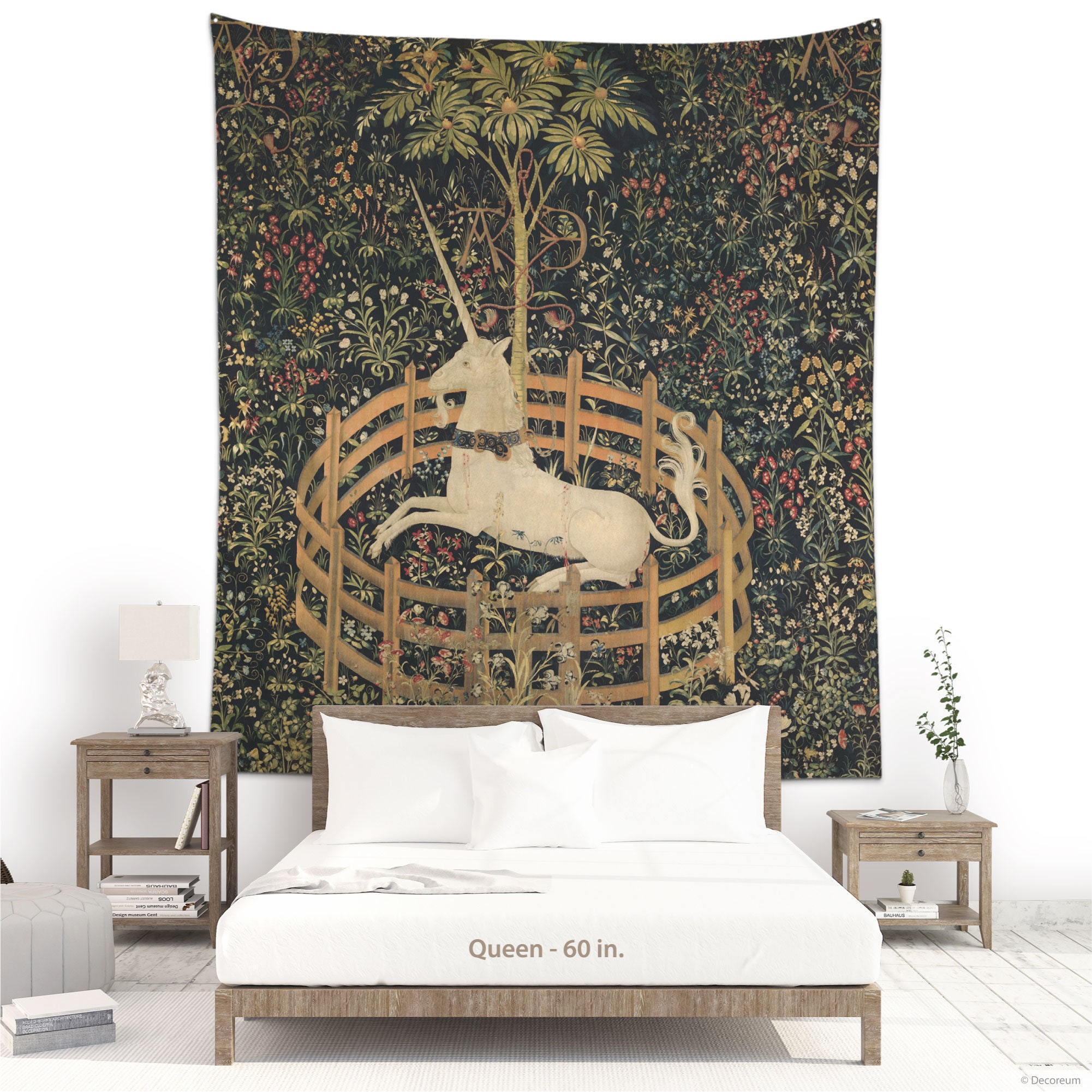 Unicorn Tapestry the Unicorn in Captivity Netherlandish - Etsy
