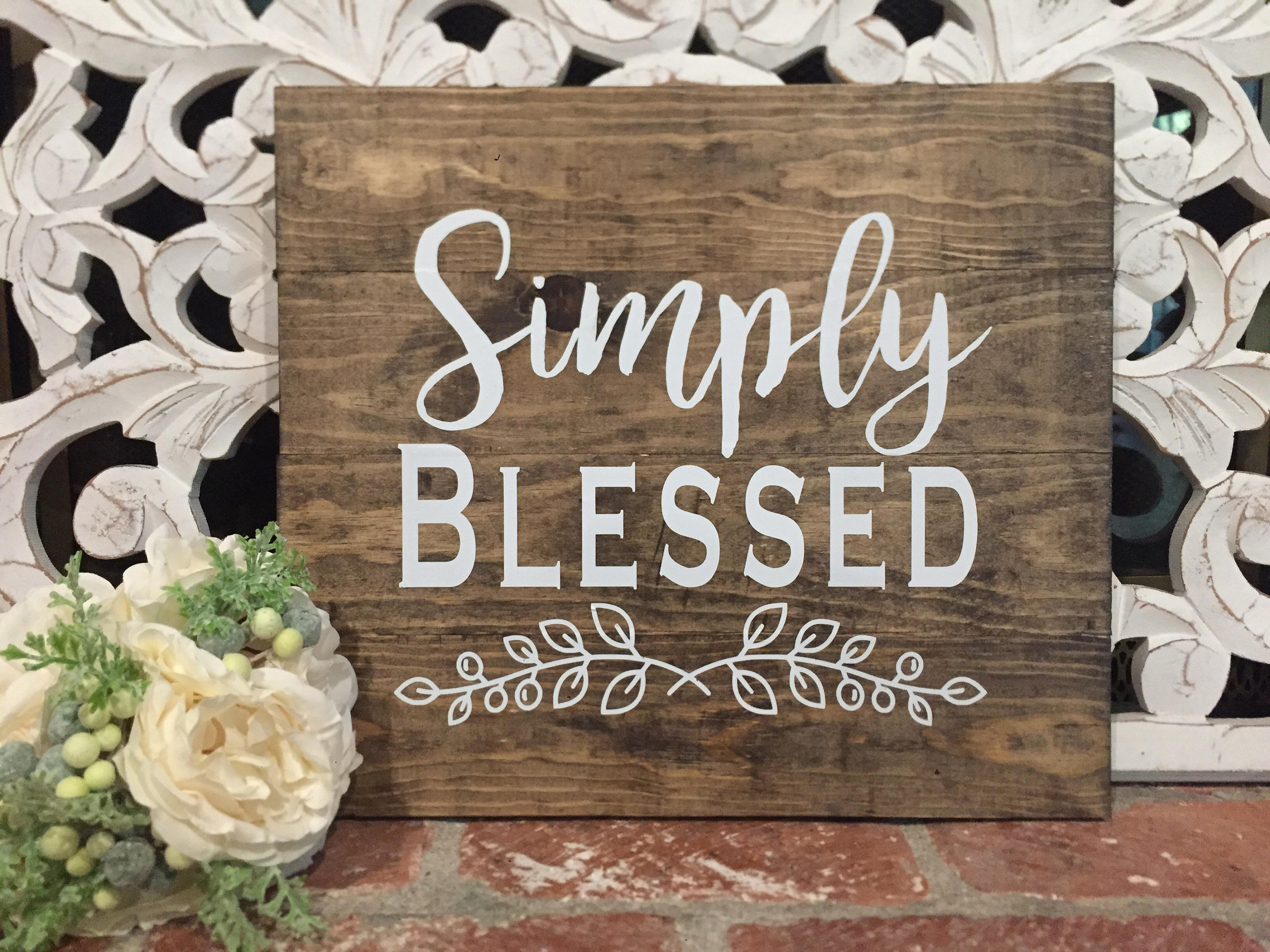 Simply Blessed Home Sign - Etsy