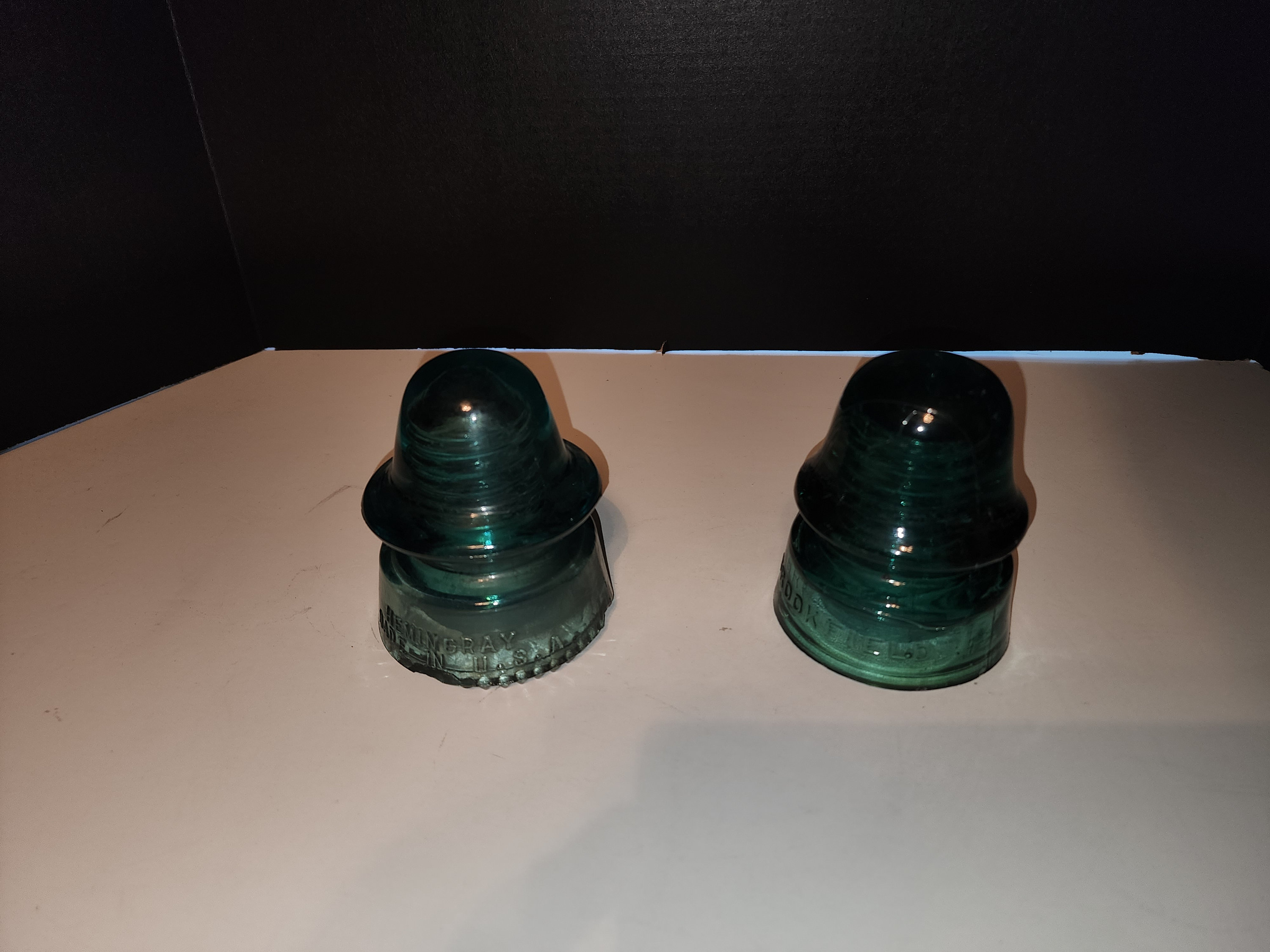 2 Electrical Glass Insulators, Hemingray and Brookfield - Etsy