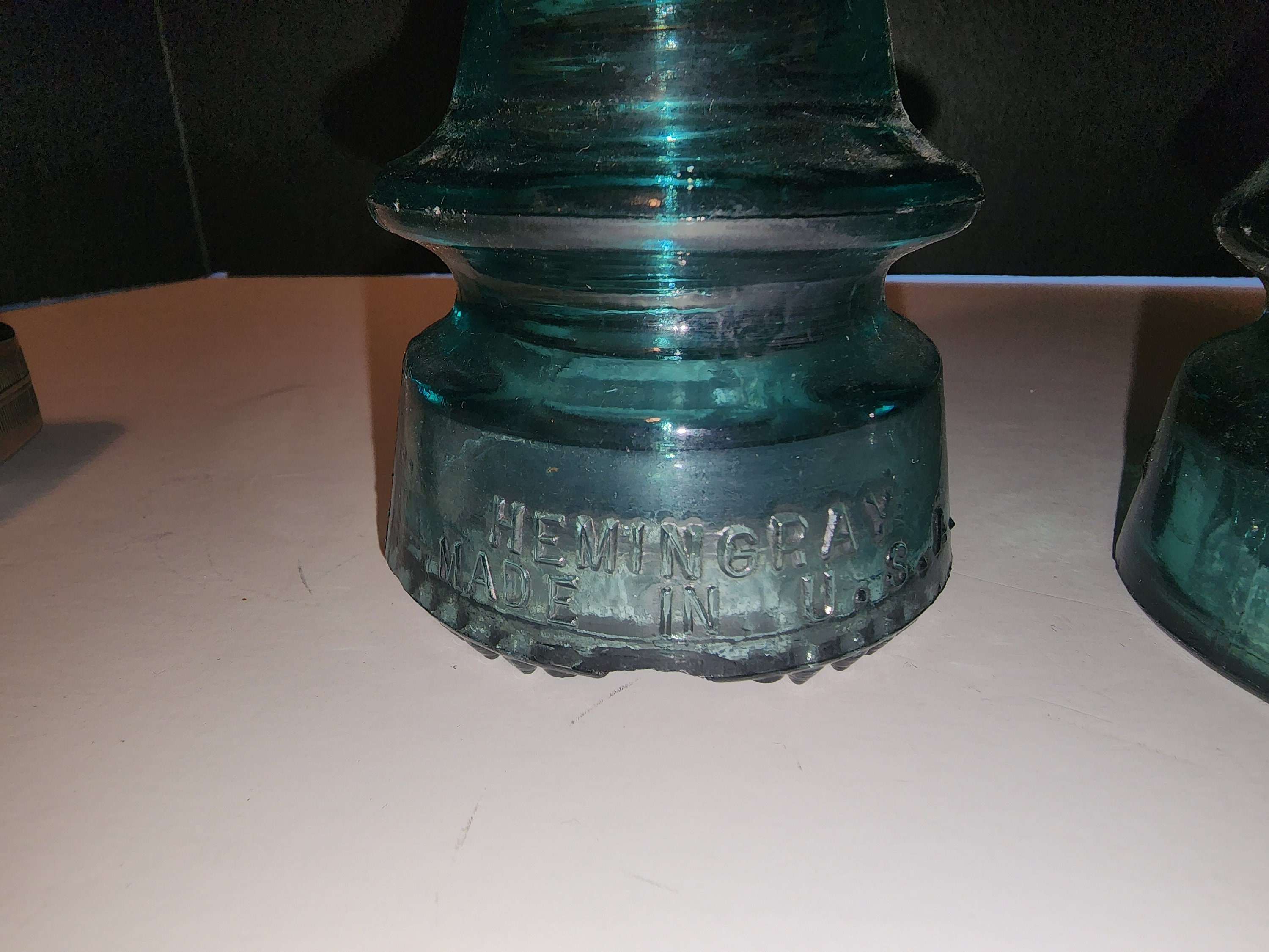 2 Electrical Glass Insulators, Hemingray and Brookfield - Etsy