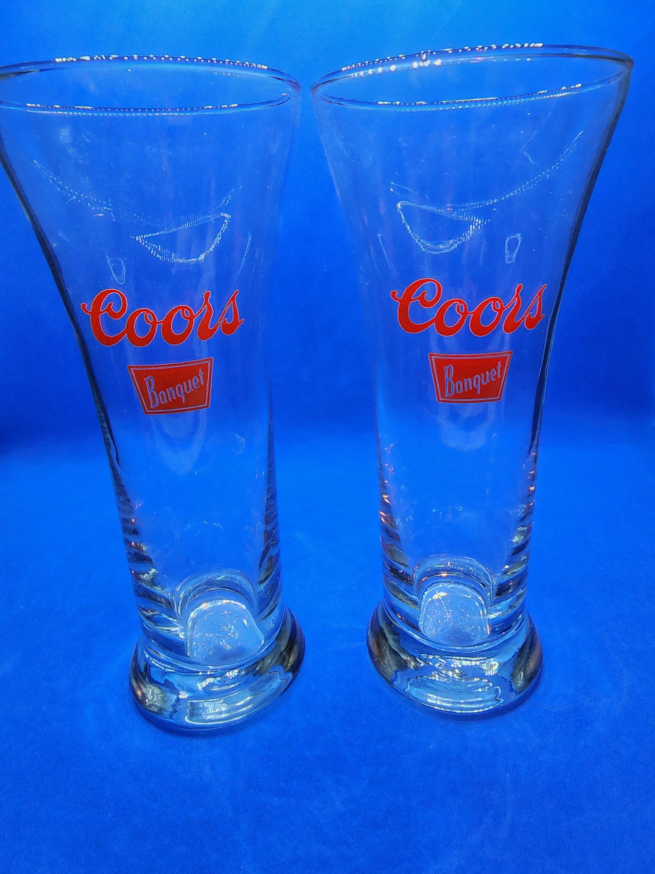 Set Of 2 Coors Banquet Tall Glasses Etsy