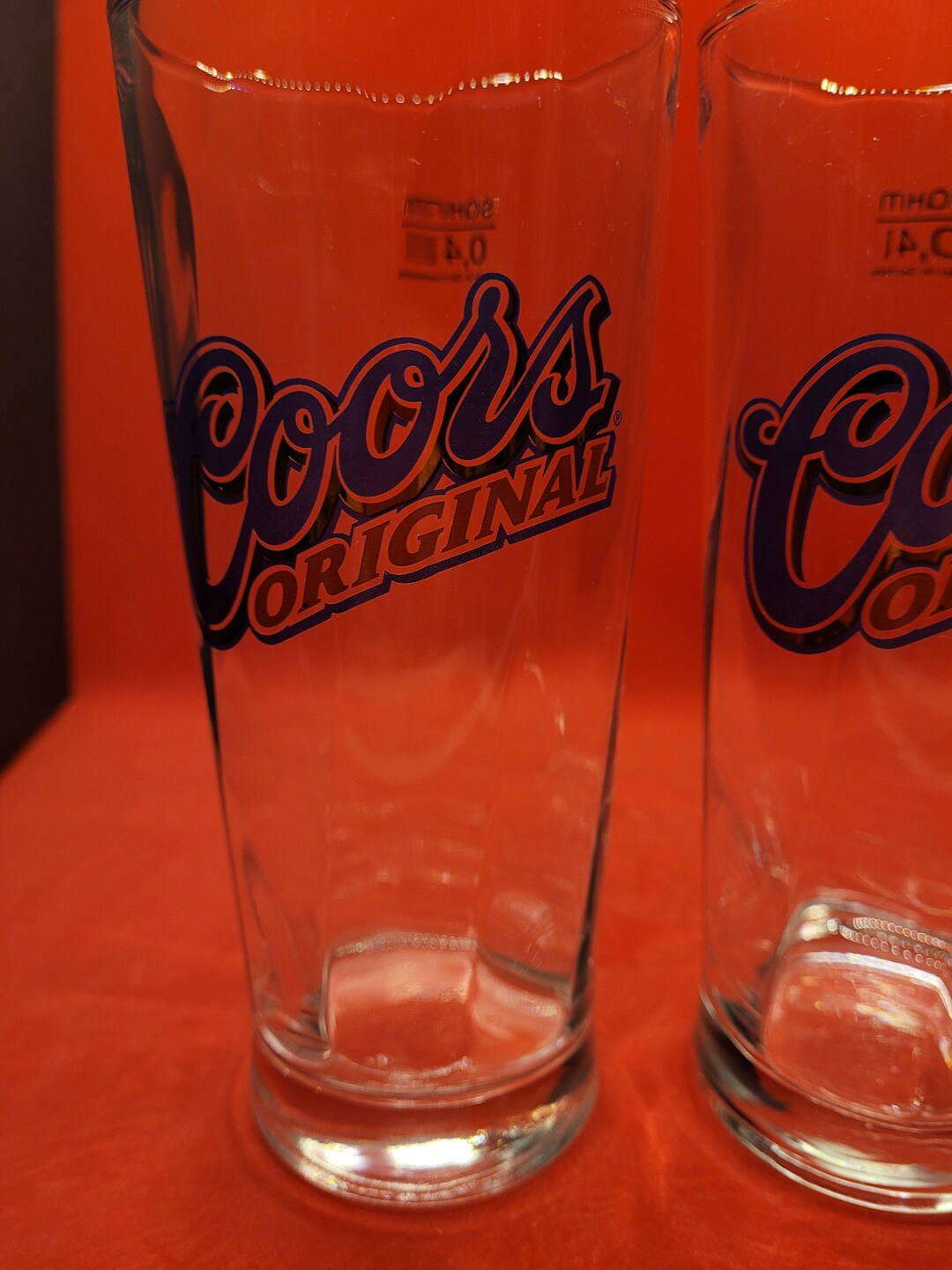 Set Of 2 Coors Original Beer Glasses Etsy