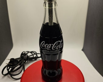 Classic Coca-cola Coke Bottle TABLE LAMP With Wood Base, Desk Accent ...