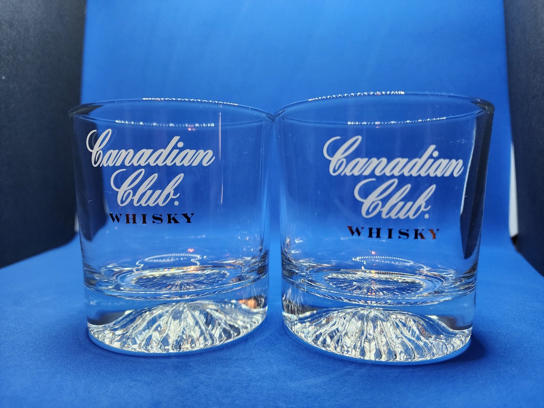 Set of 2 Beautiful Canadian Club Whisky, Whiskey Glasses - Etsy